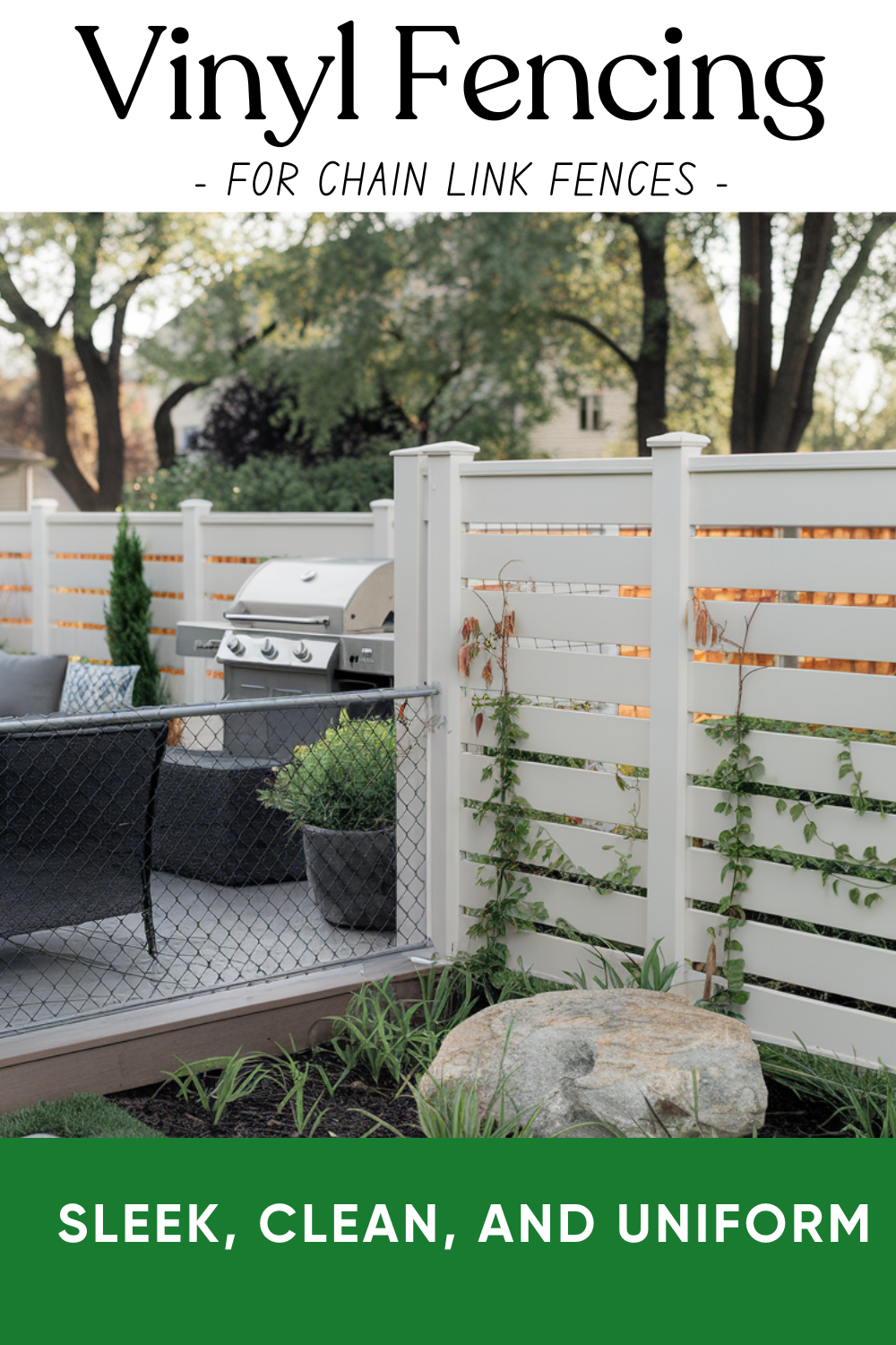 20 Chain Link Fence Privacy Ideas To Cover Them Up! | DIY Garden