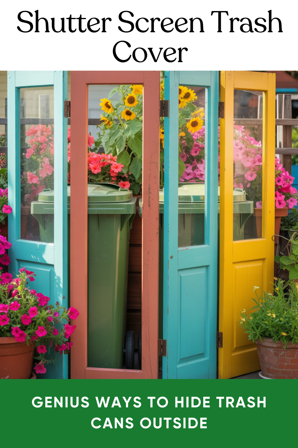 15 Genius Ways to Hide Trash Cans Outside (That Actually Look Pretty ...