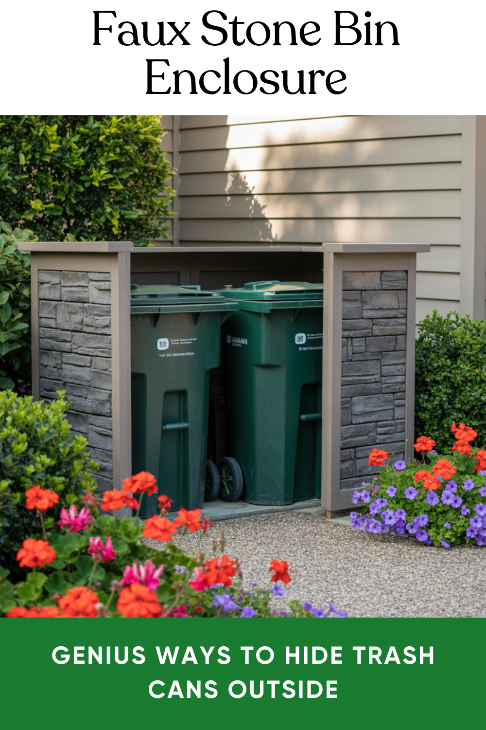15 Genius Ways to Hide Trash Cans Outside (That Actually Look Pretty ...