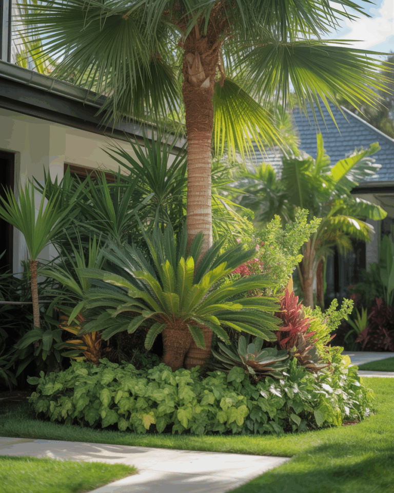 15 Tropical Front Yard Landscaping Ideas That Turn Any Home into a ...