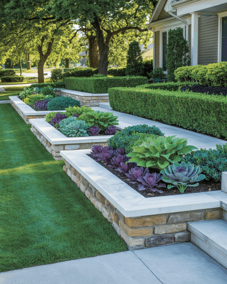 15 Front Yard Planter Landscaping Ideas That Instantly Boost Curb ...