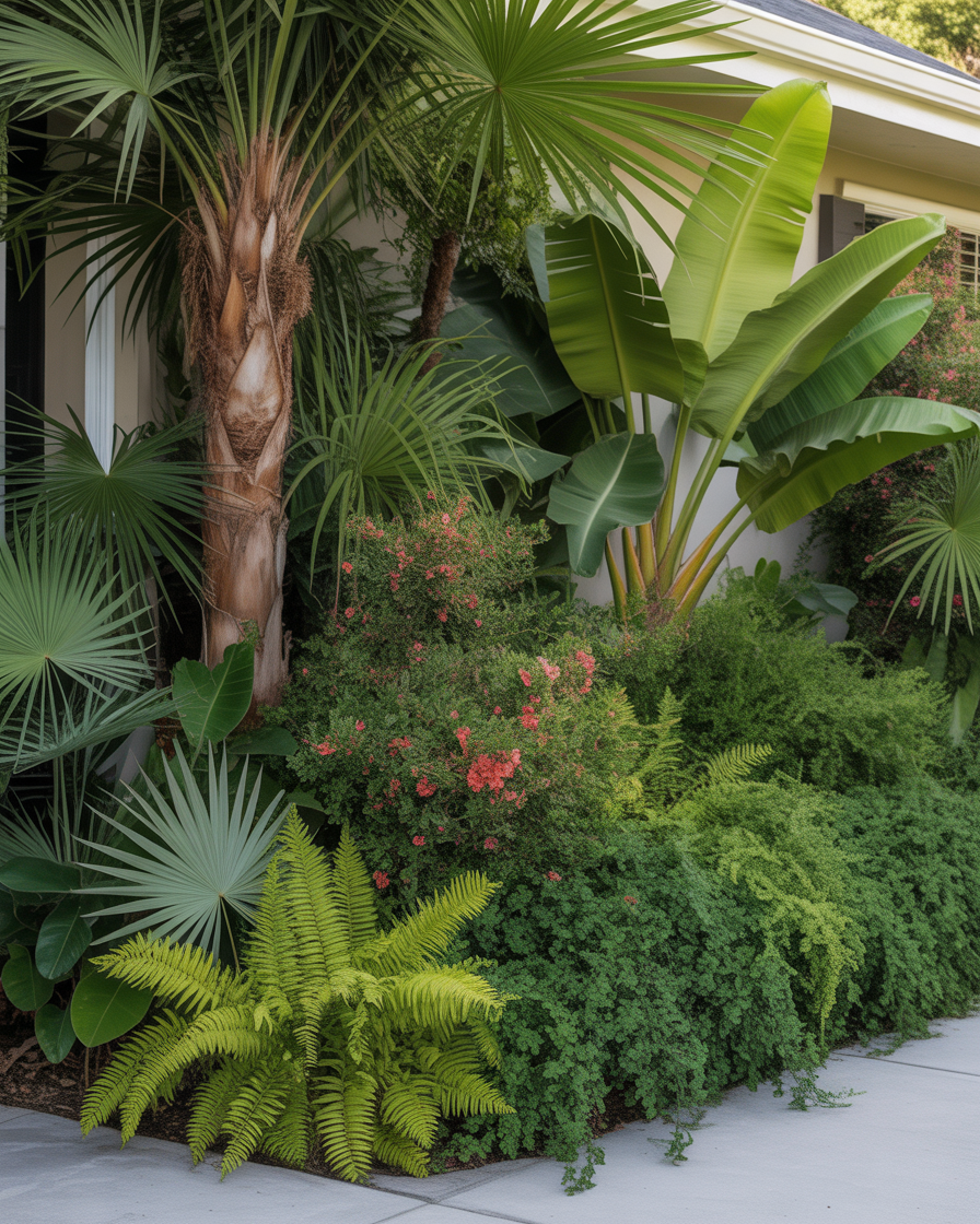 15 Tropical Front Yard Landscaping Ideas That Turn Any Home into a ...