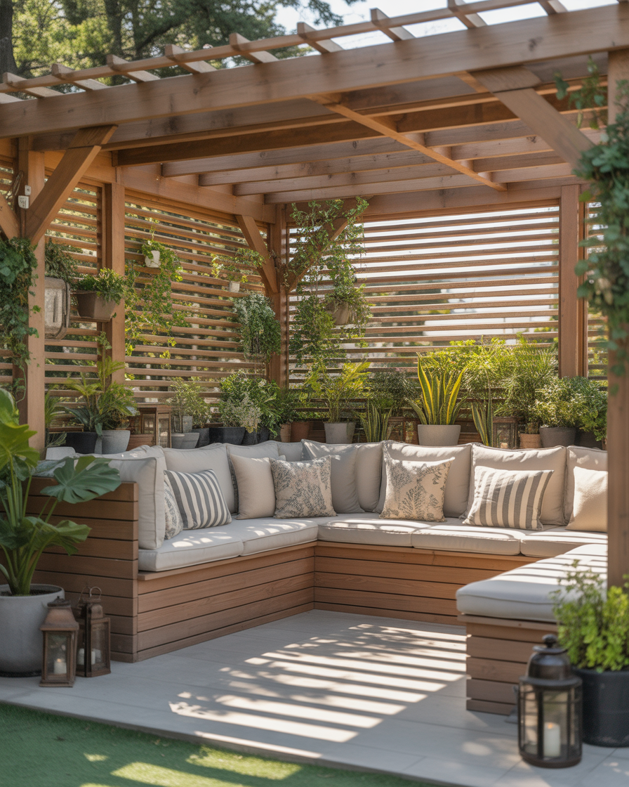 15 Built-In Garden Seating Ideas That Make Your Patio Look Custom ...