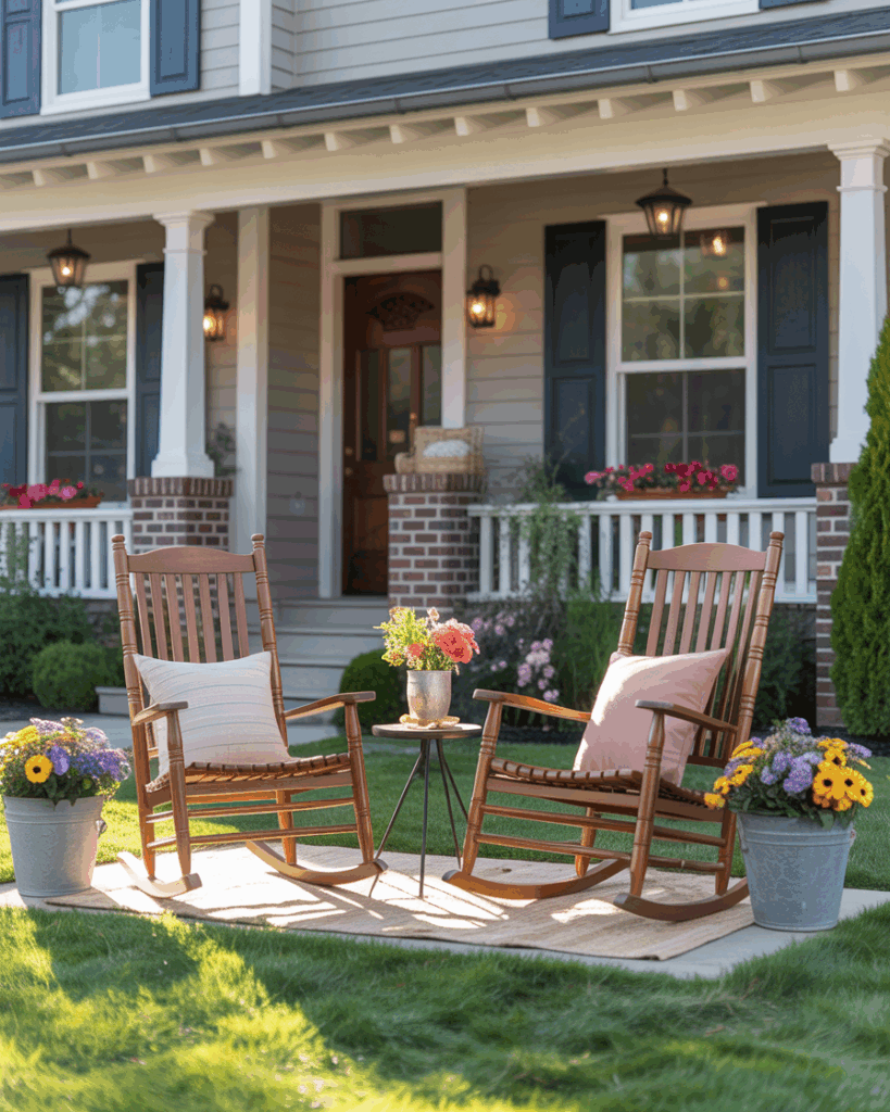 10 Front Yard Seating Area Ideas to Create a Welcoming Outdoor Sitting ...